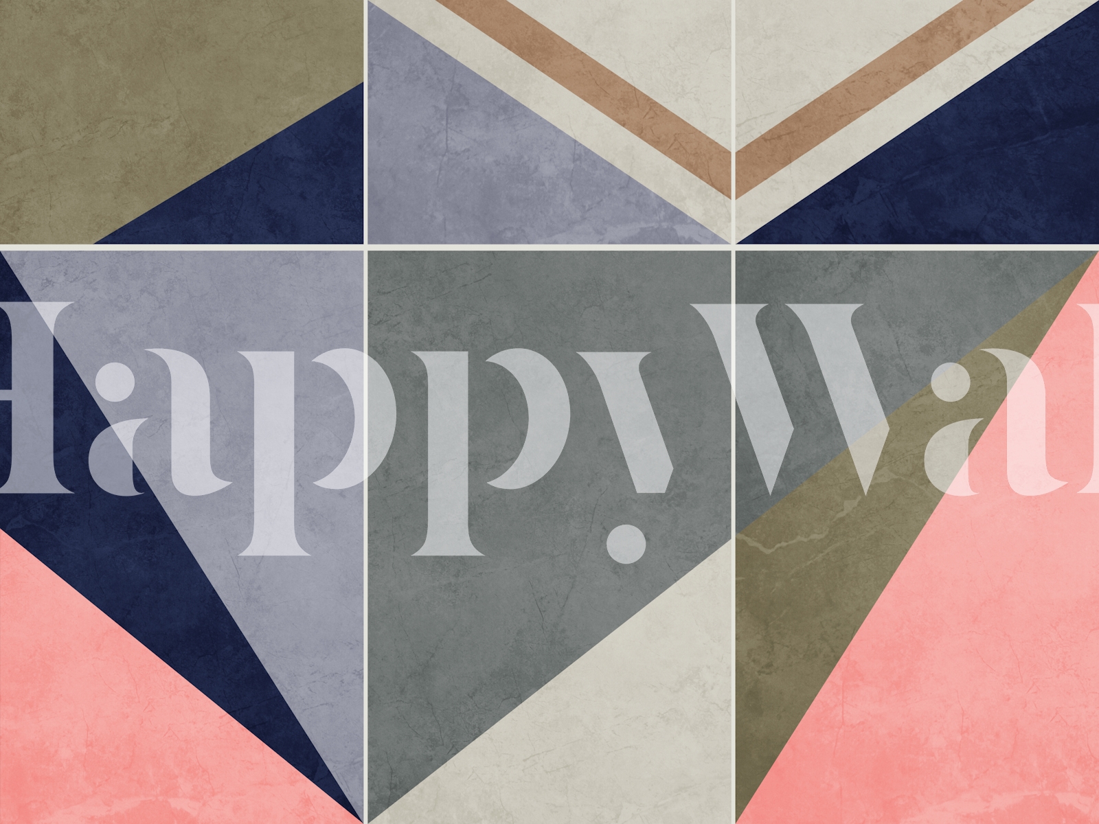 Geometric Color Block Wallpaper Design