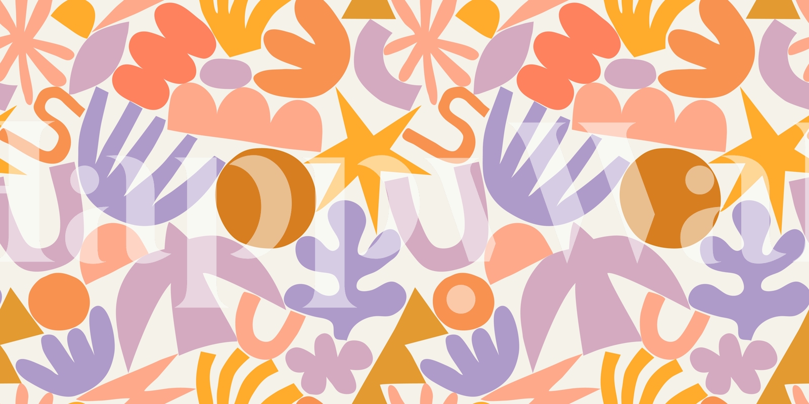 Colorful Abstract Kids Wallpaper