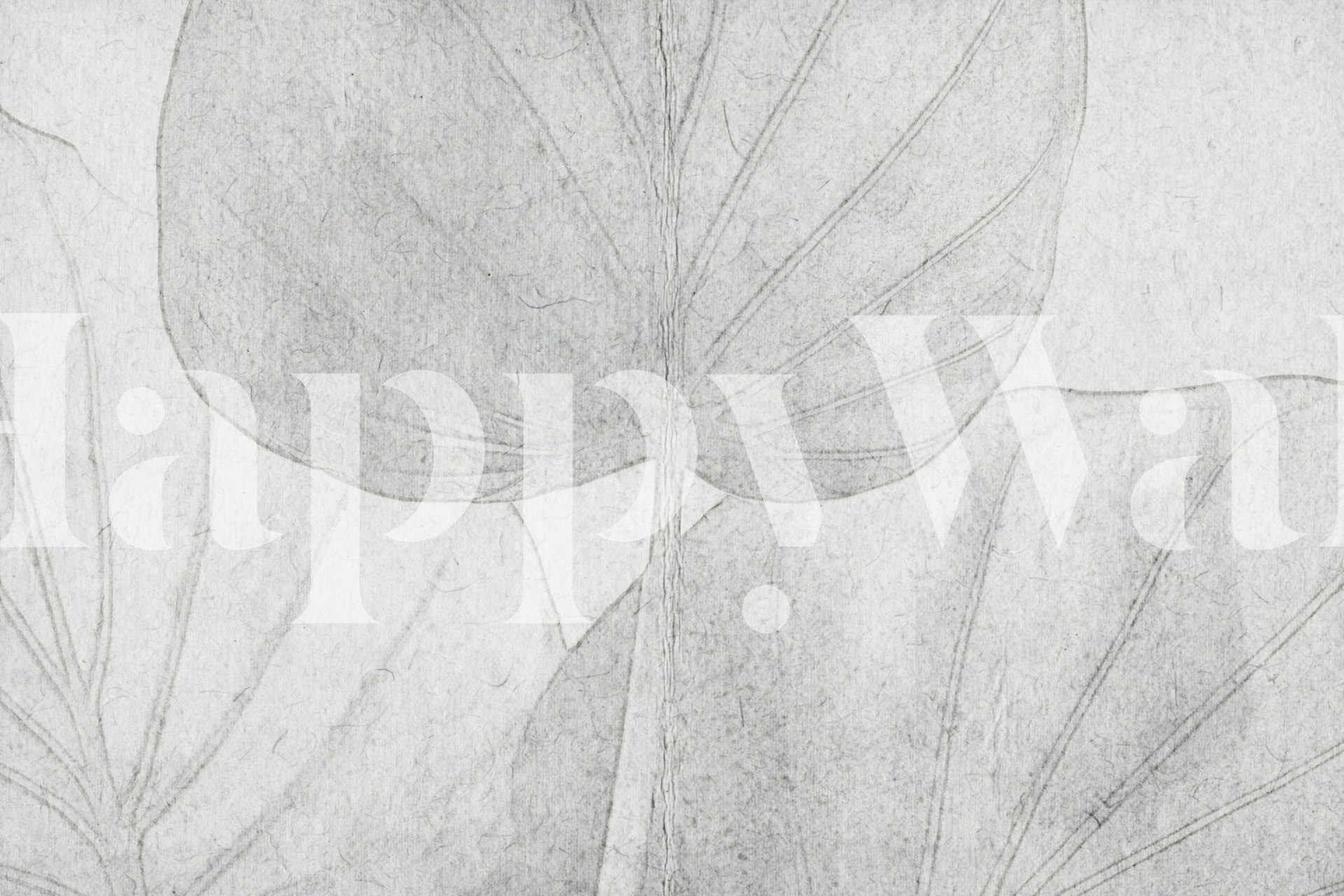 Japanese Leaf Grey Wallpaper