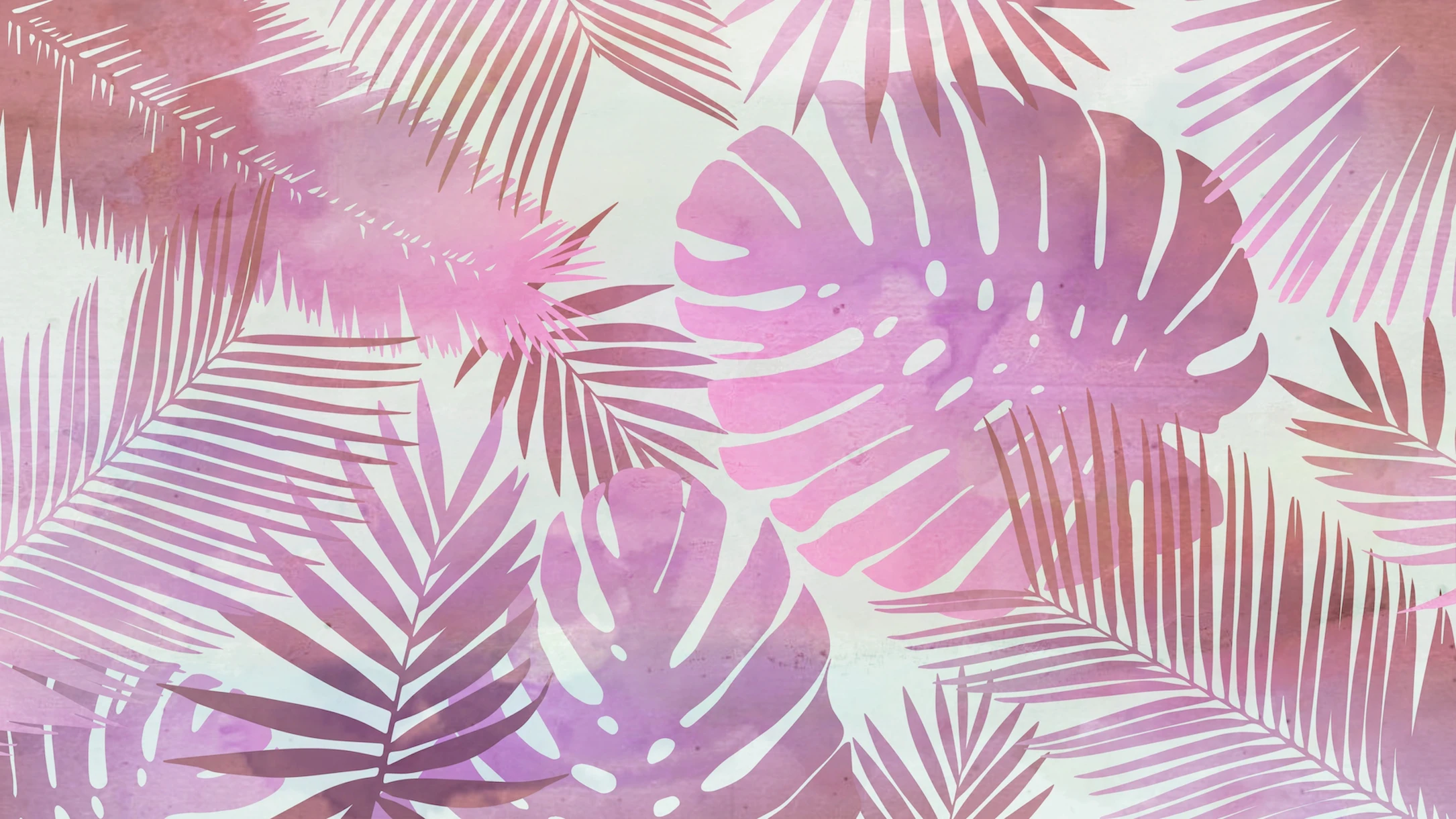 Buy Pink Tropical Jungle Wallpaper | Happywall.com