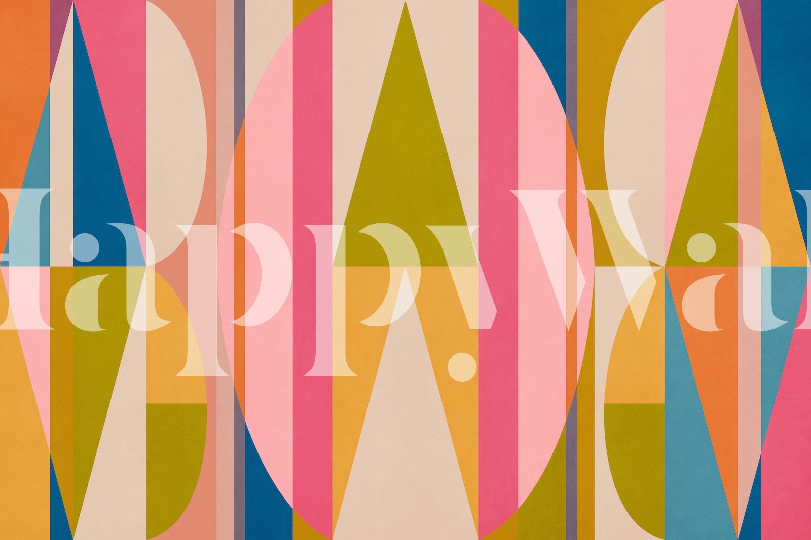 Colorful Abstract Geometric 6 Wallpaper - Buy Online | Happywall