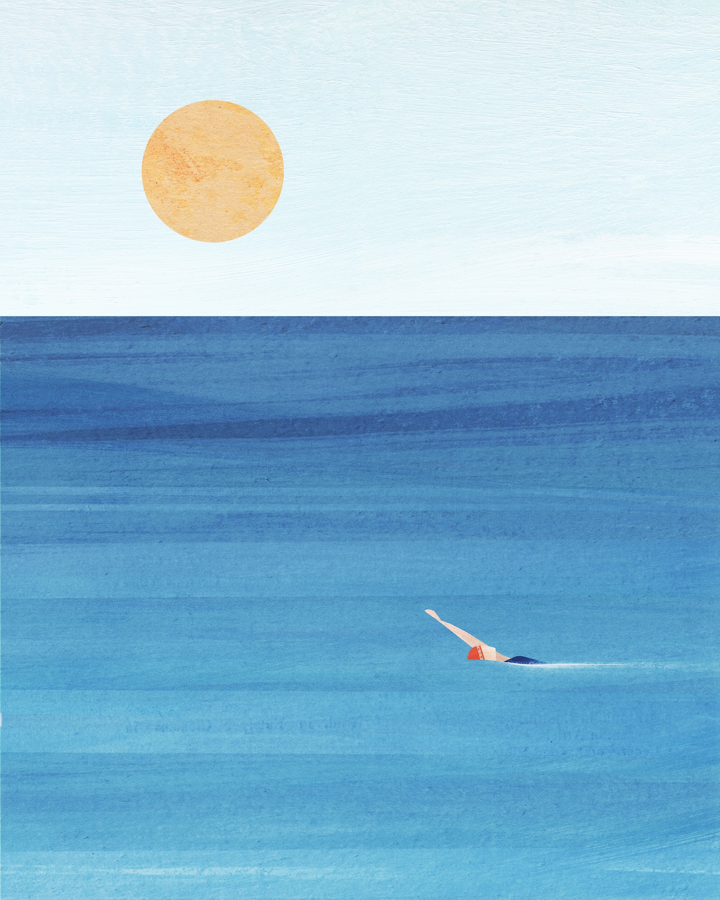 Sea Swim wallpaper - Free shipping | Happywall