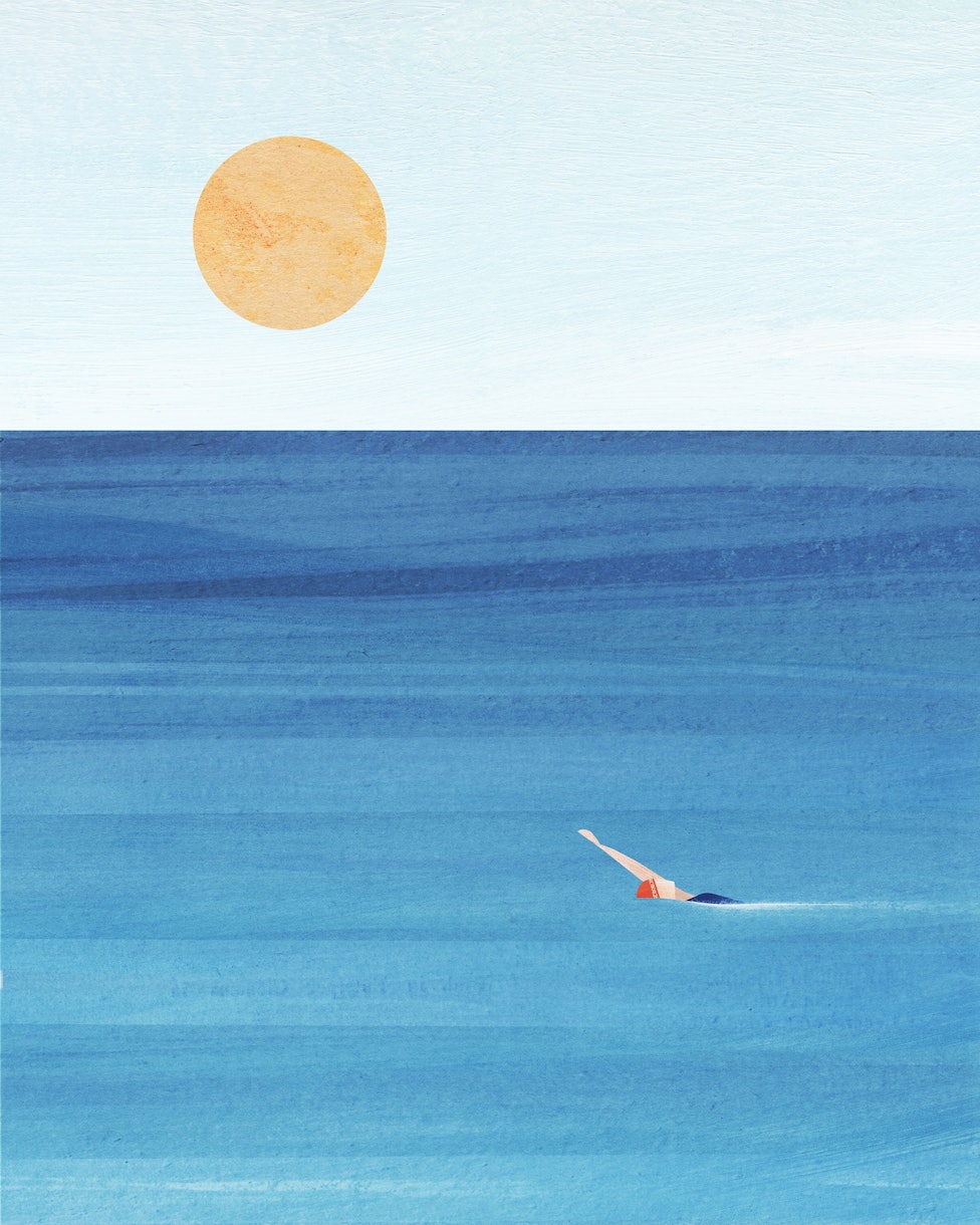 Sea Swim wallpaper - Free shipping | Happywall