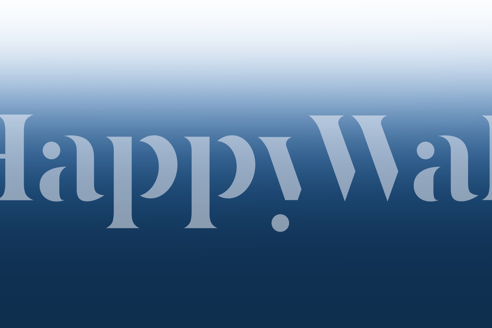 Prussian Blue Gradient Wallpaper for Bedroom