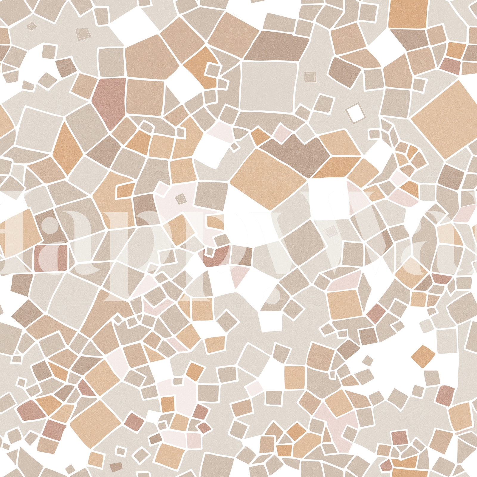 Buy Abstract Geometric Field Map 2 Neutral Wallpaper | Happywall