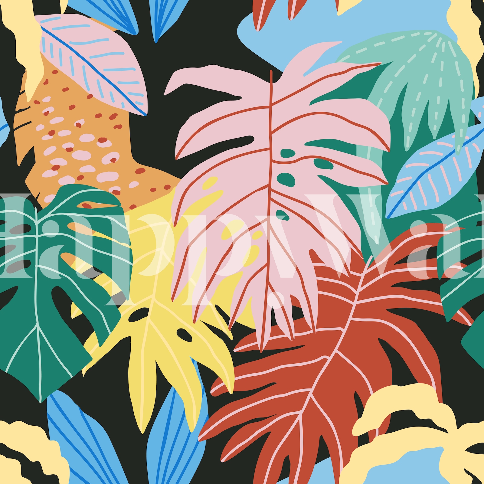 Tropical harmony Wallpaper | happywall.com