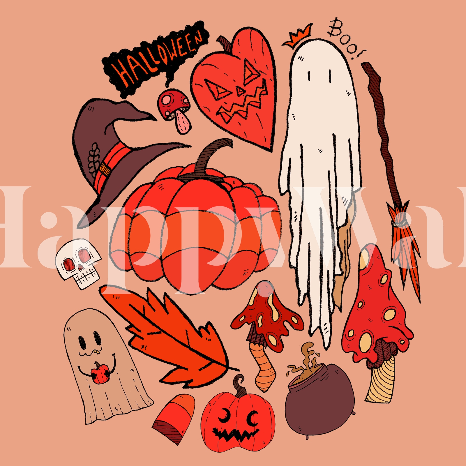 Halloween Vibes Wallpaper | Happywall.com