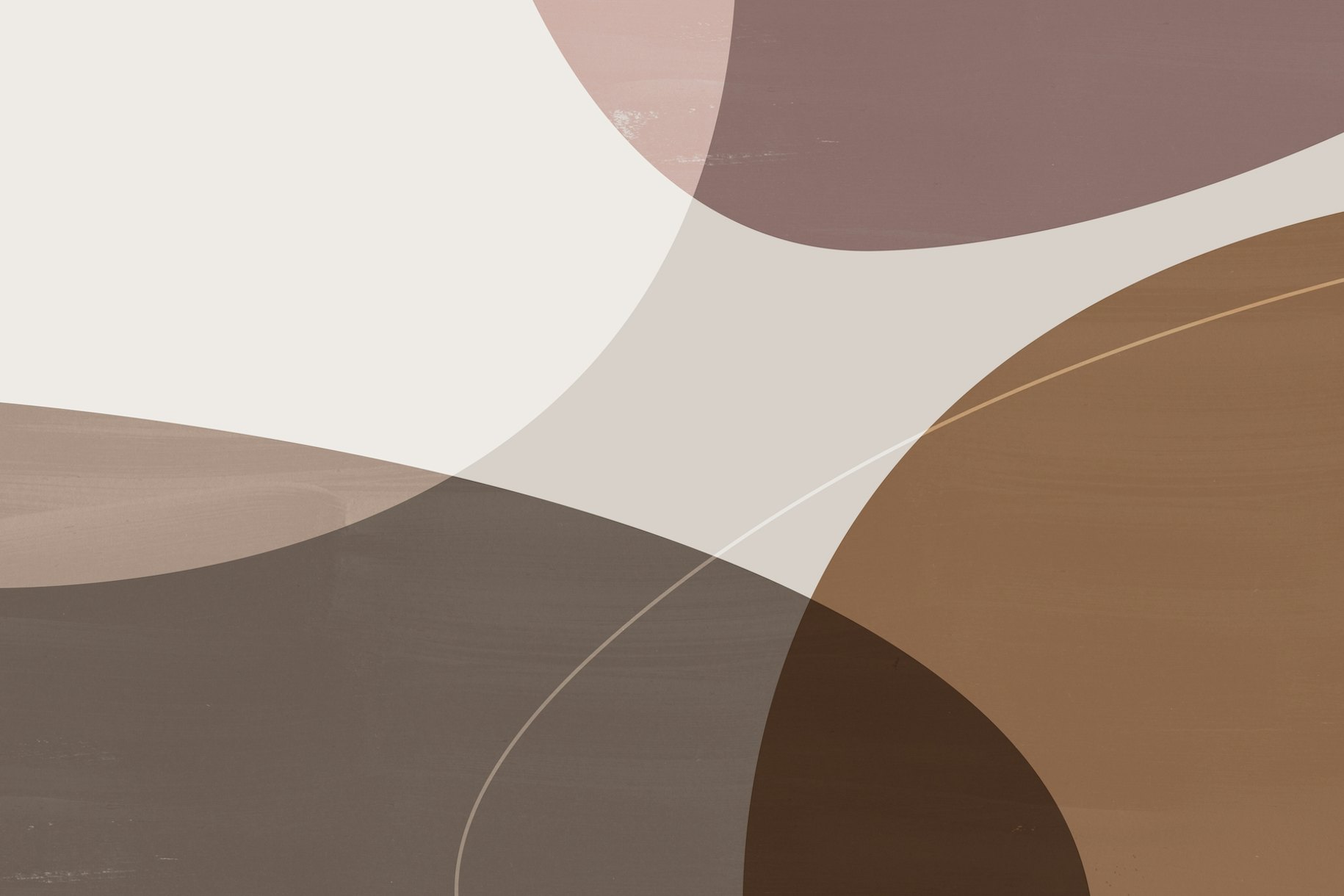 Buy Earthy Colored Shapes 1 Wallpaper | Happywall