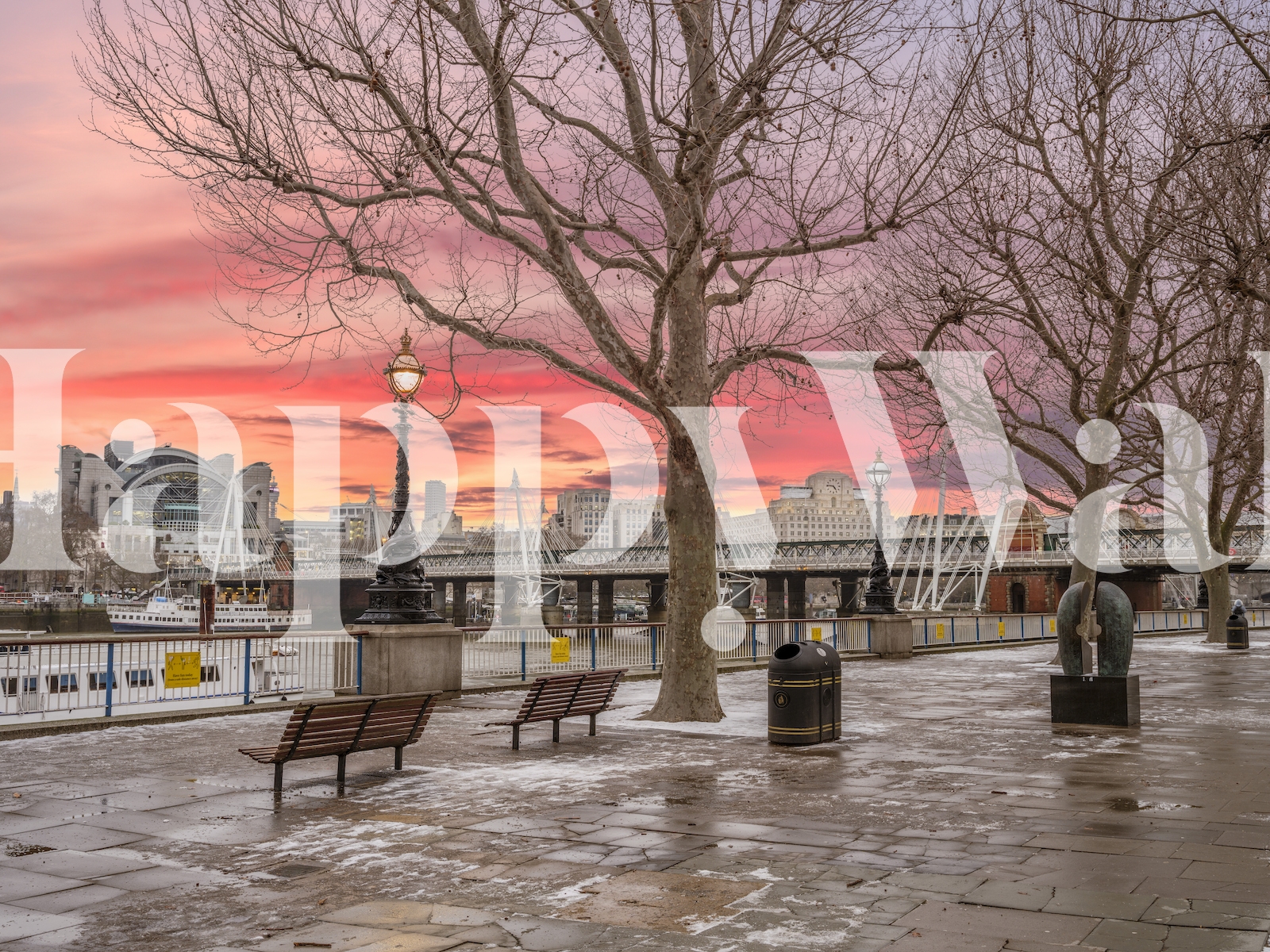 Southbank Sunset Wallpaper for Sale - Buy Online at Happywall