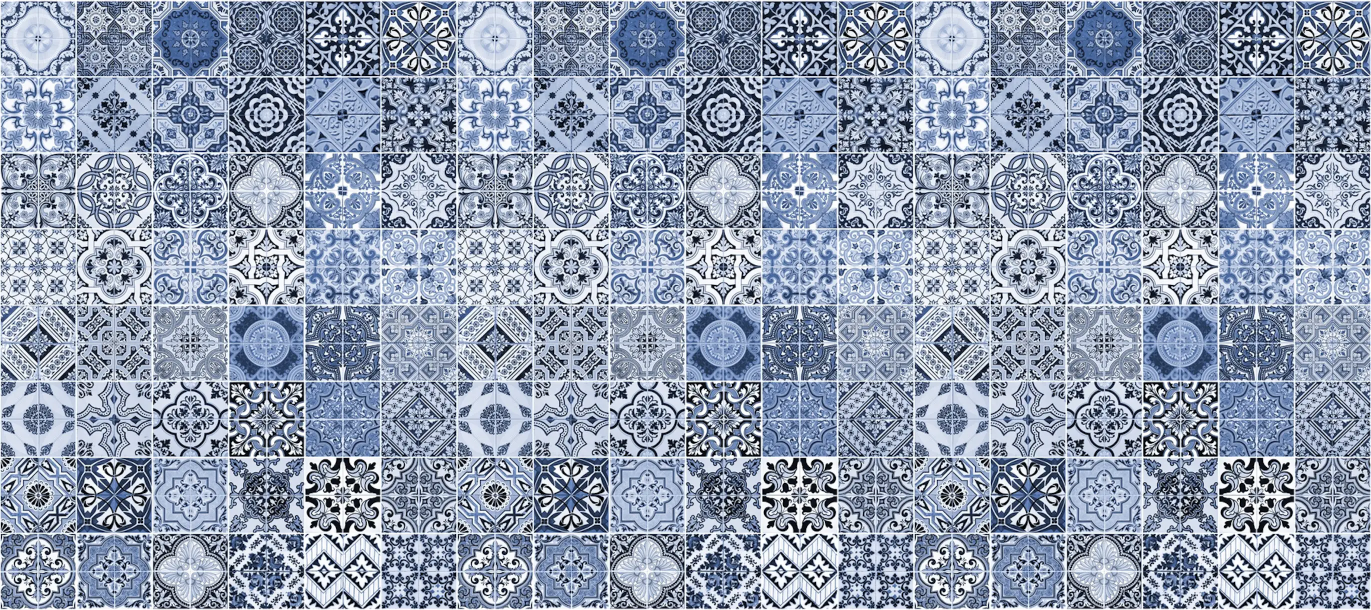 Blue Marrakech wallpaper - Happywall