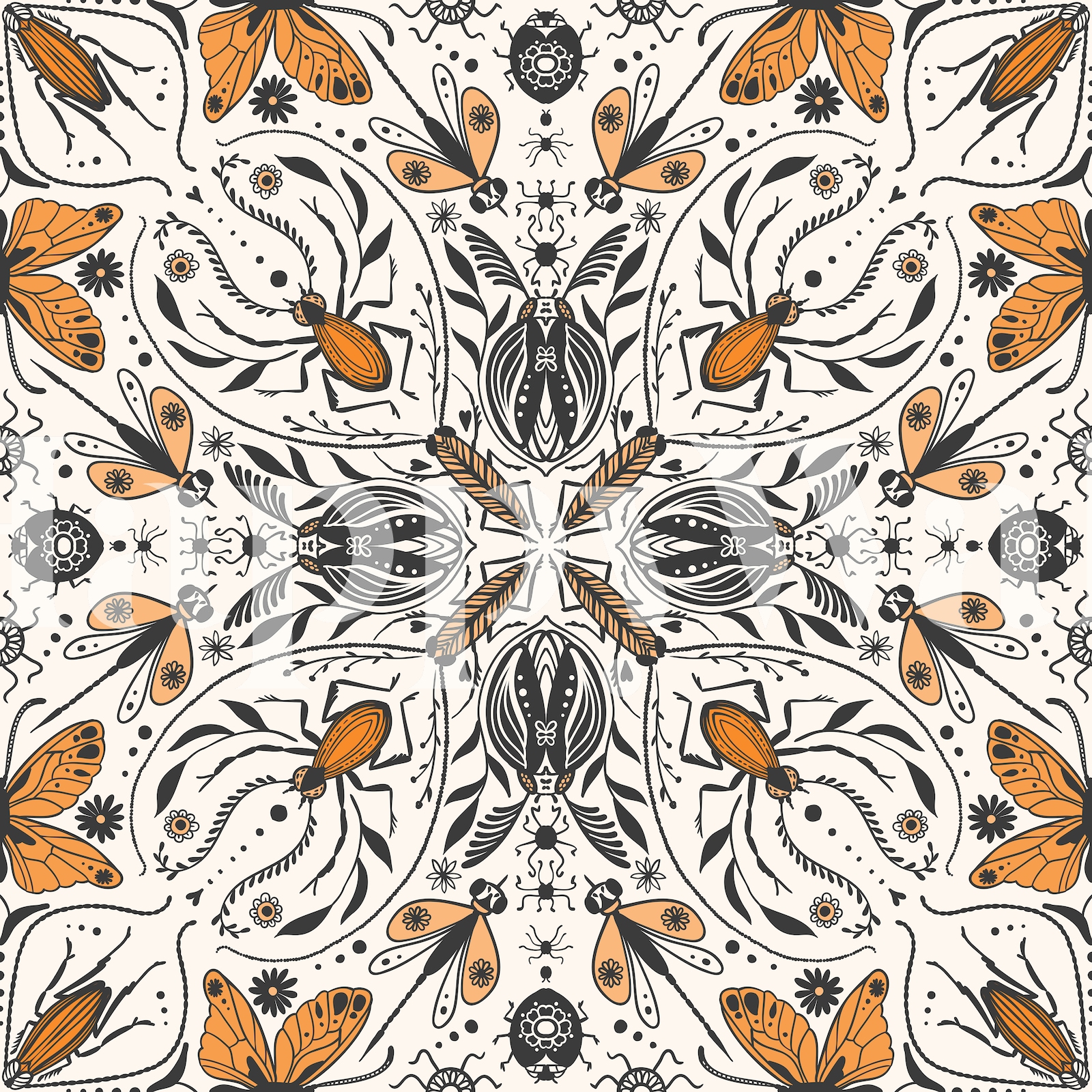 Bugs Big Size Wallpaper - Vibrant and Playful Wall Covering