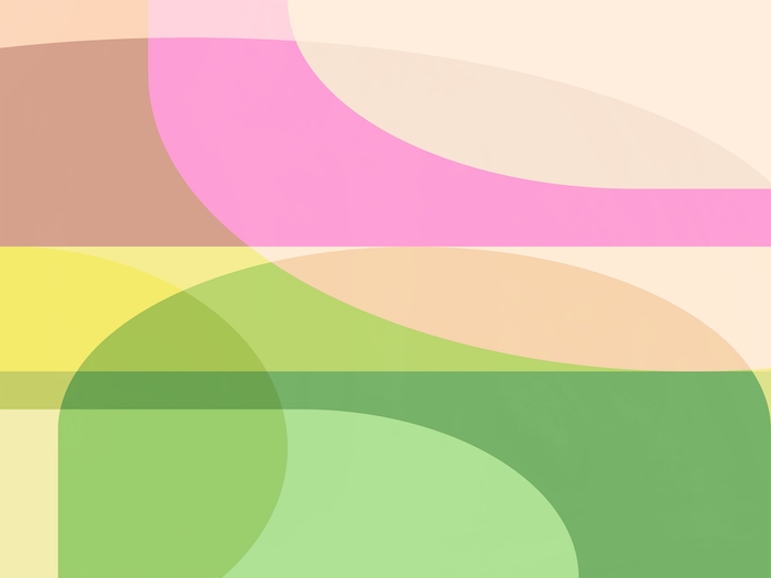 Shop Abstract Geometric in Pink and Green Wallpaper | Happywall