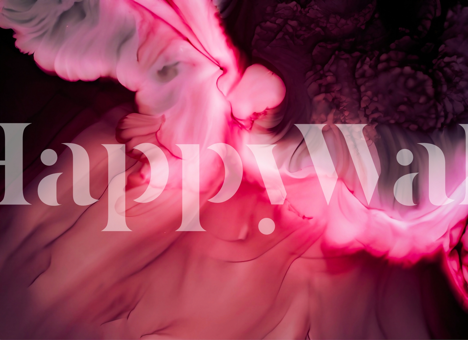 Pink Ink Abstract Wallpaper | Buy Online at Happywall