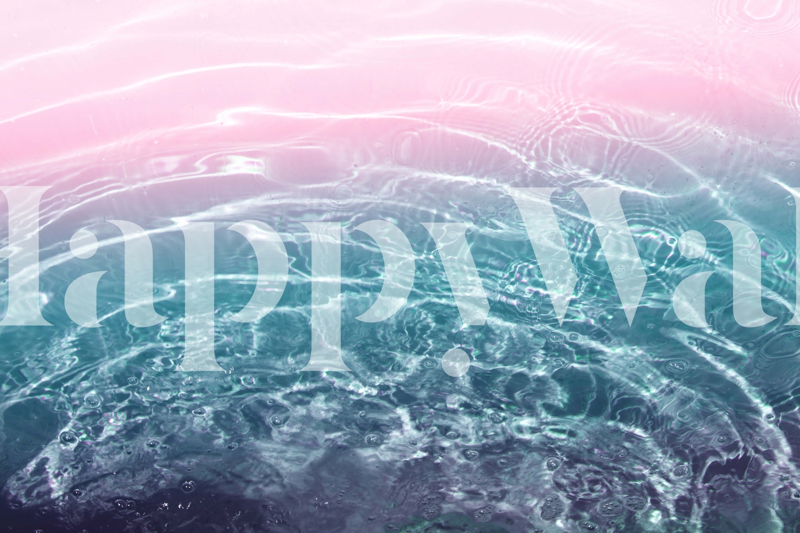 Pink Blue Ocean Dream 1 Wallpaper | Happywall
