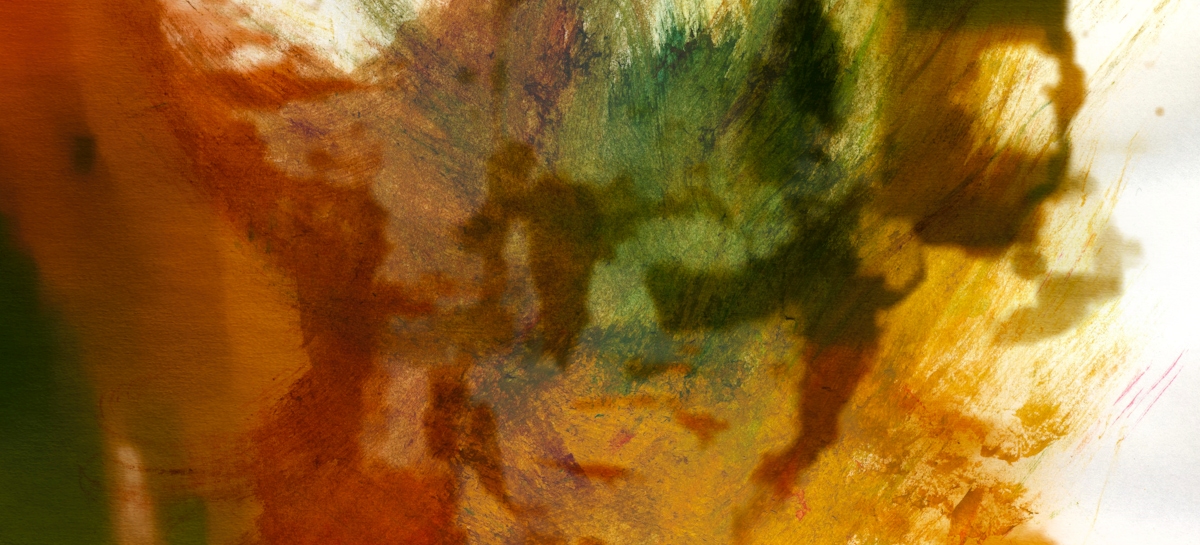 Autumn Mist Abstract Wallpaper in Warm Colors
