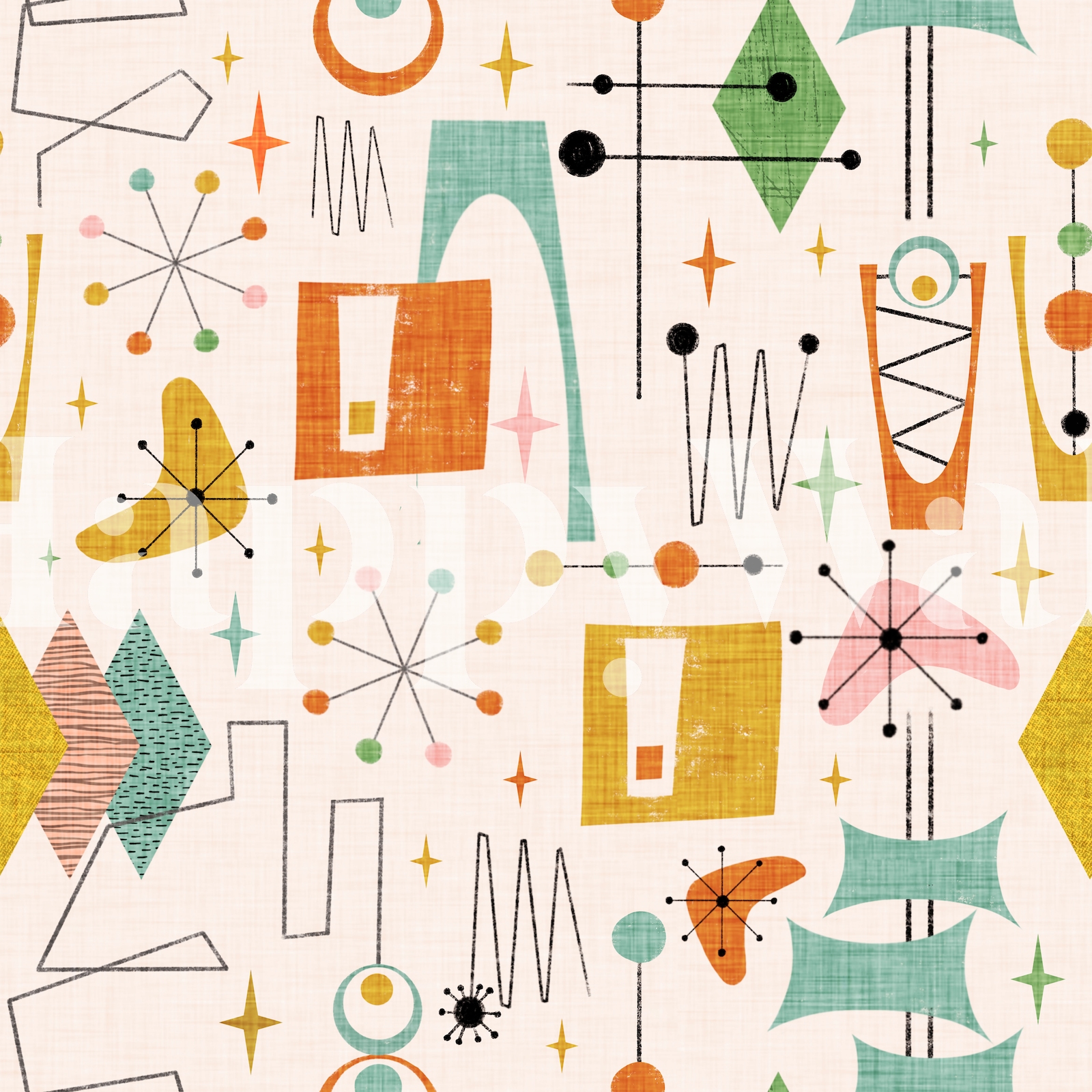 Space Age Time Travel Wallpaper | Buy Online at Happywall