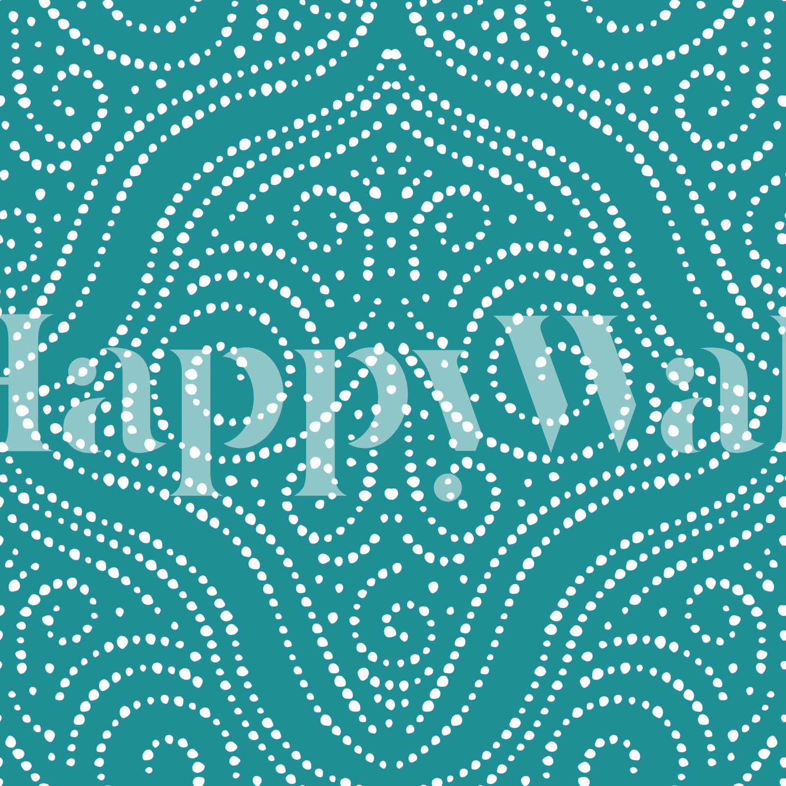 Inky Depths Dark Turquoise Wallpaper