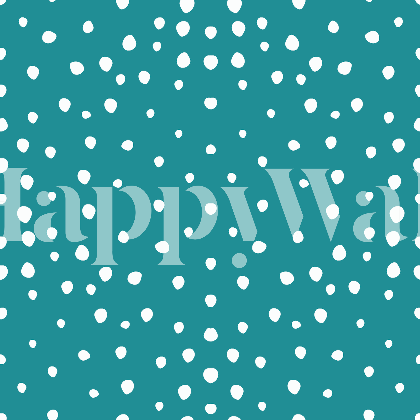 Turquoise Dots Wallpaper - happywall.com