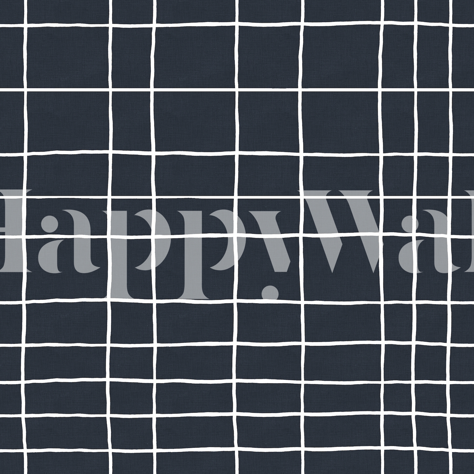 Hand-drawn Grid Lines White on Dark Gray Wallpaper