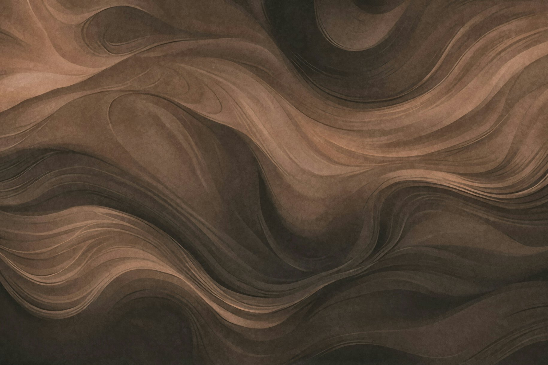 Buy Velvet Flow Earthy Brown Abstract Mineral Watercolor Art Wallpaper ...