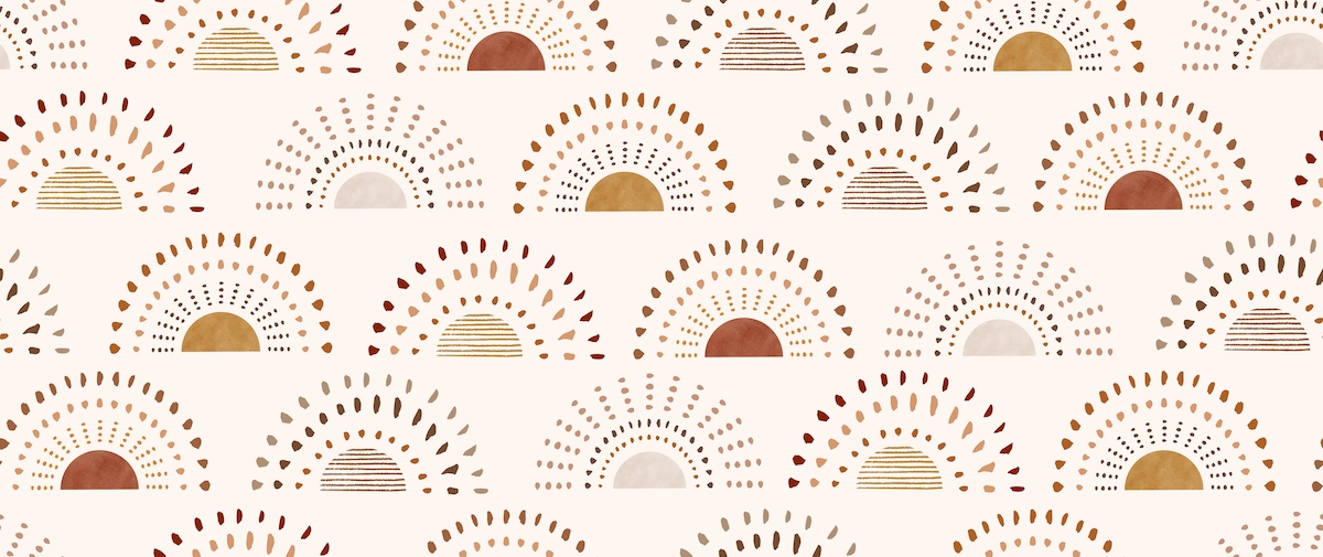 Boho Rainbow Sun Wallpaper