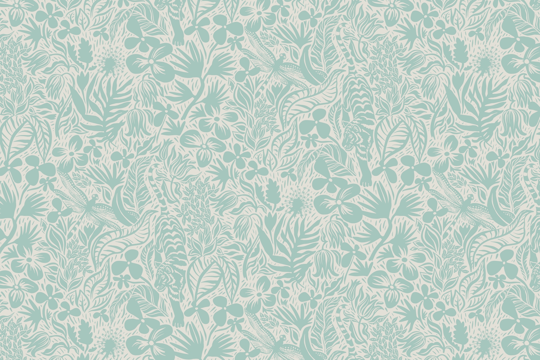 Viva Oasis Soft Blue wallpaper | Happywall