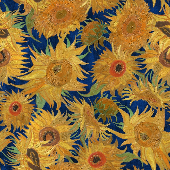 Van Gogh Sunflowers Pattern - happywall.com