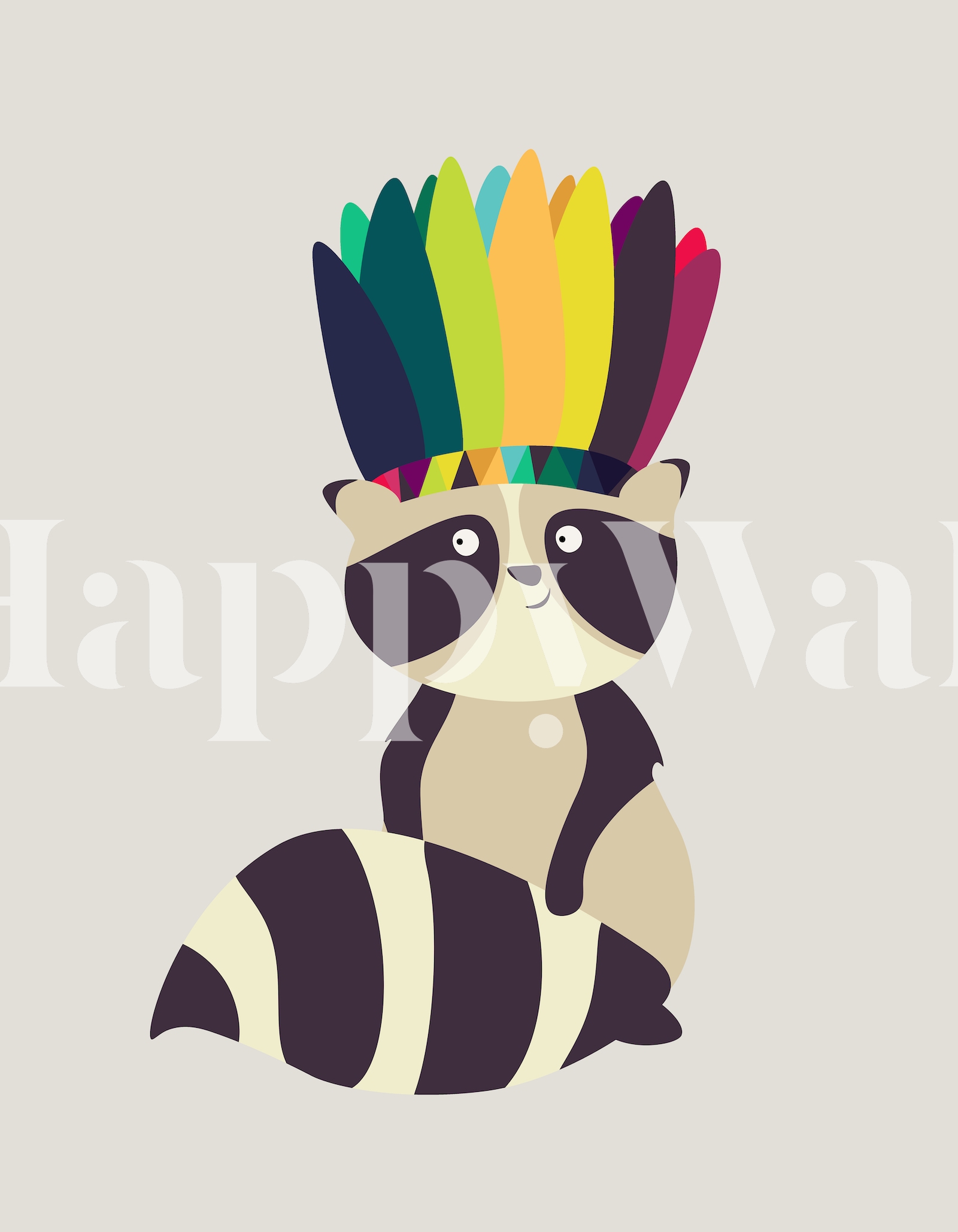 Indian Raccoon Wallpaper - Buy Beautiful Wallpapers at Happy Wall