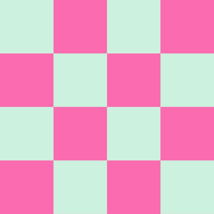 Pink and Mint Checker Wallpaper - Buy Online at Happywall