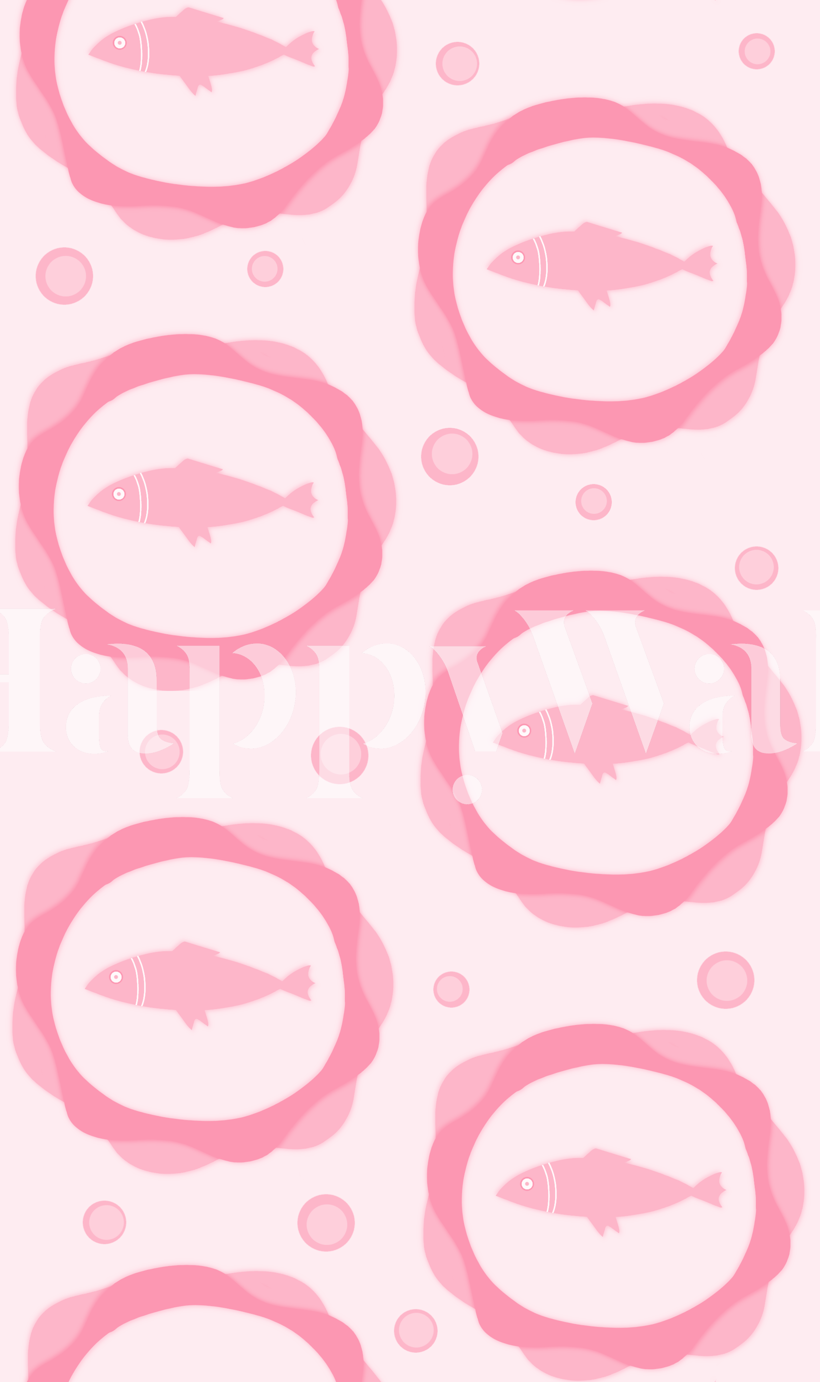 Pink Fish Wallpaper - Buy Beautiful Wallpapers at Happywall.com