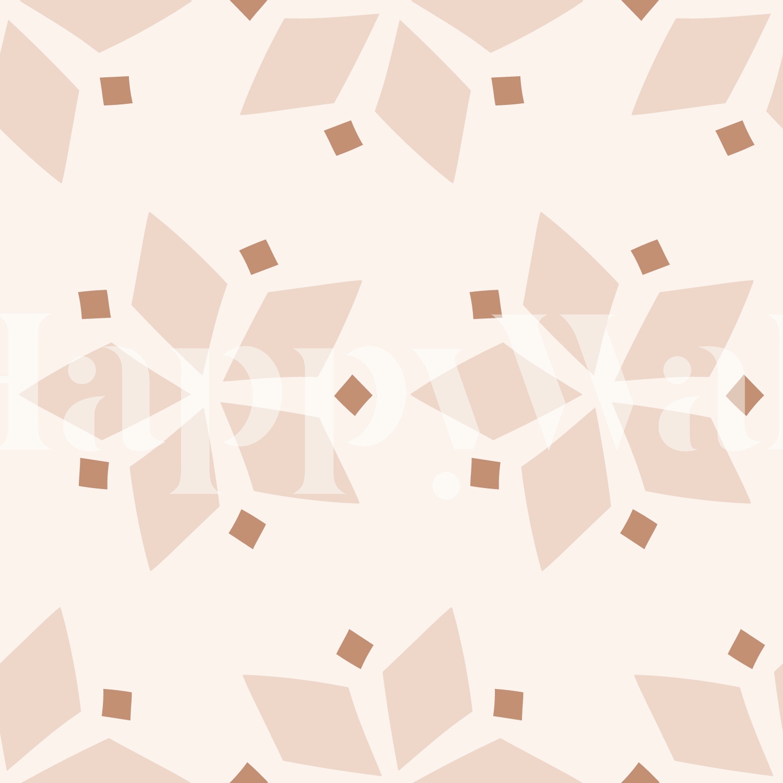 Mosaic Neutral Rose Floral Wallpaper