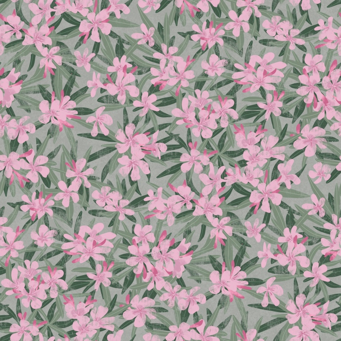 Oleander - pink Wallpaper | happywall.com