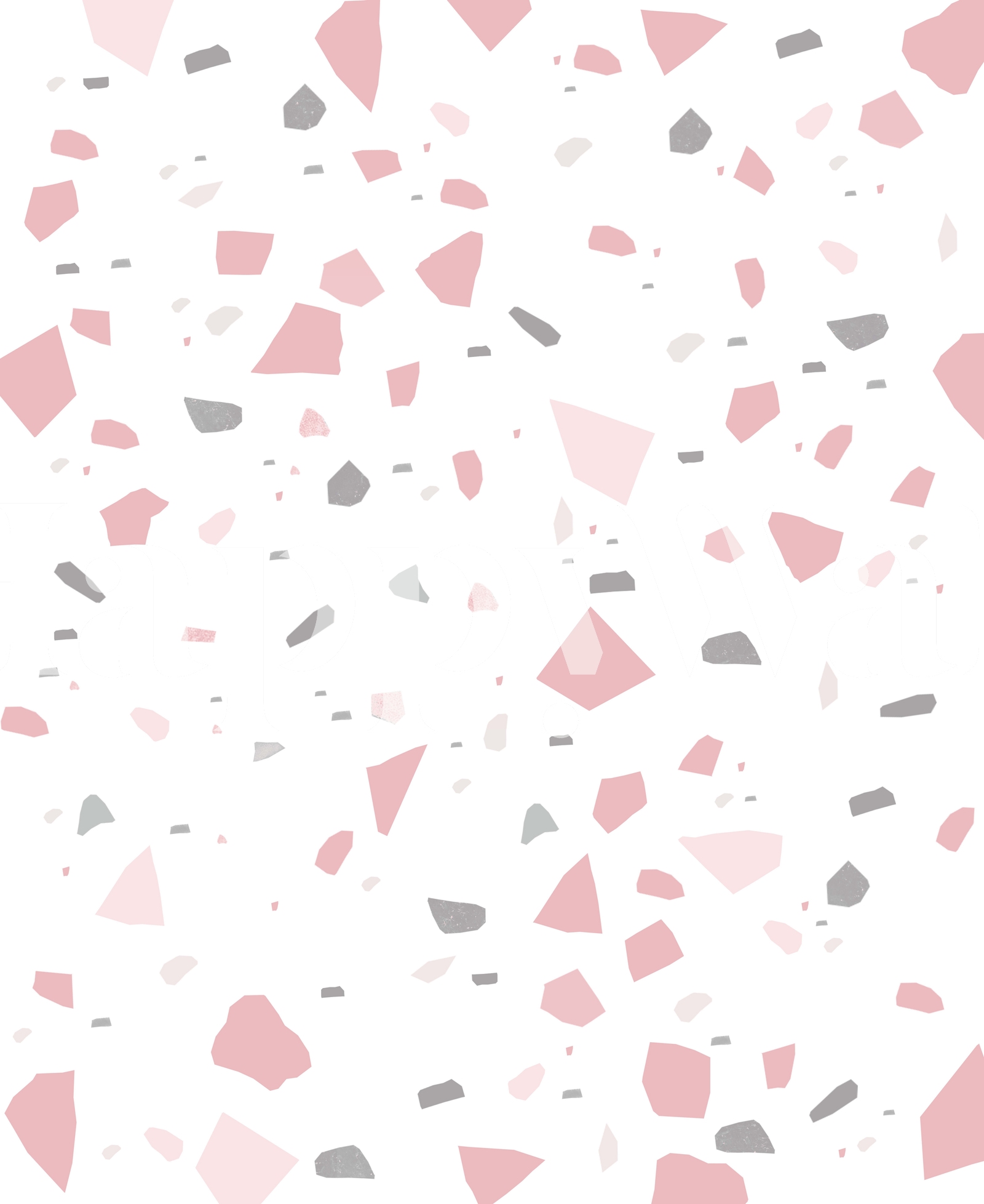 Blush Gray White Terrazzo 1 Wallpaper | Happywall