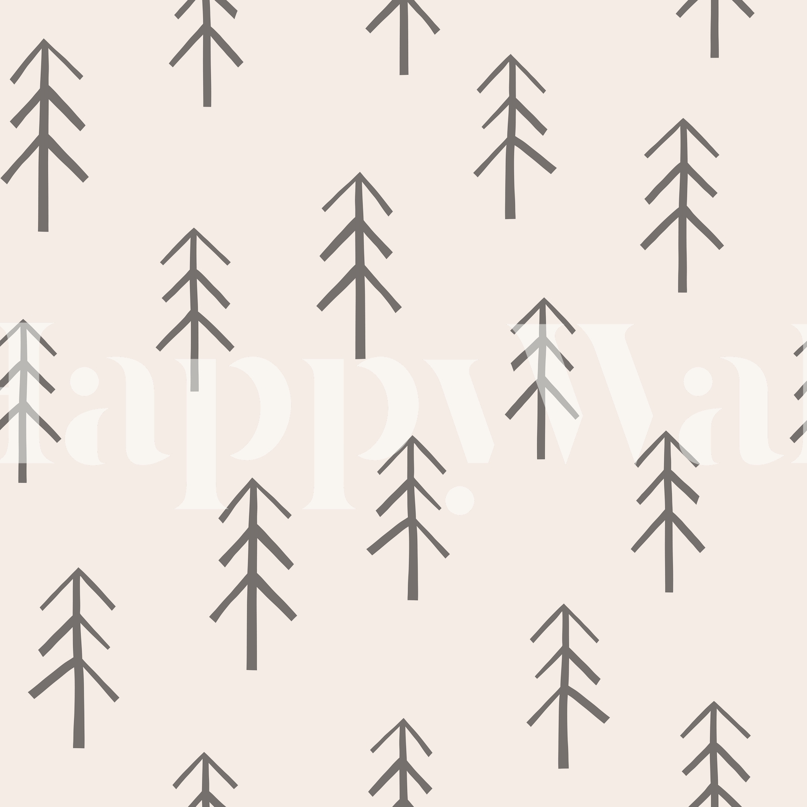 Forest Tan Darkbrown Big Wallpaper - Buy Online at Happywall