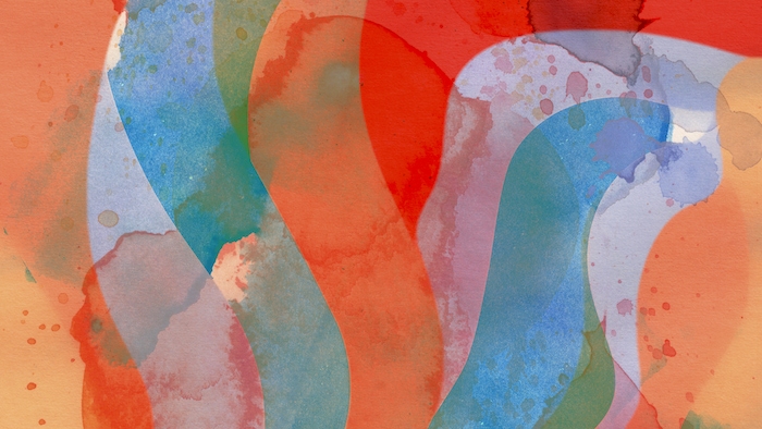 Shop Vivid Mid-Century Waves Wallpaper Online | Happywall