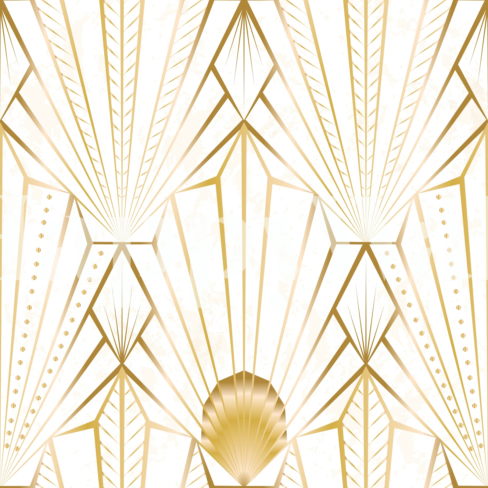 Modern Art Deco Shells Wallpaper - Happywall.com