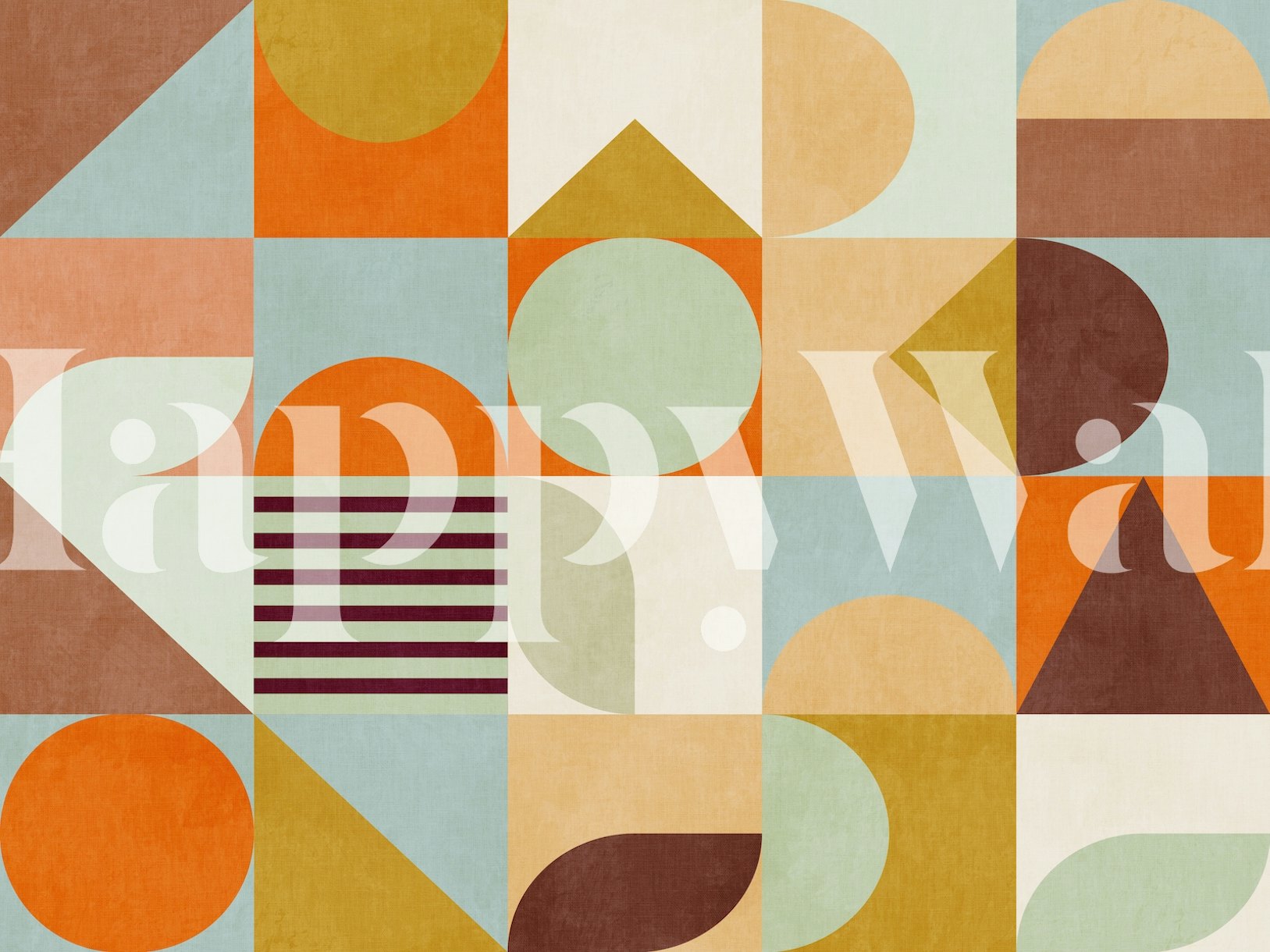 mid-century modern pastel checkers wallpaper - Free shipping | Happywall