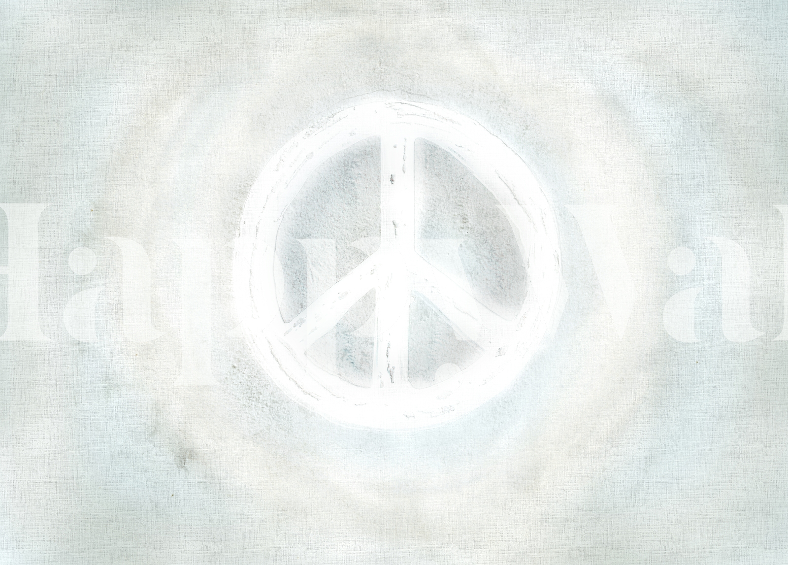 Soft Gray Watercolor Peace Sign Wallpaper