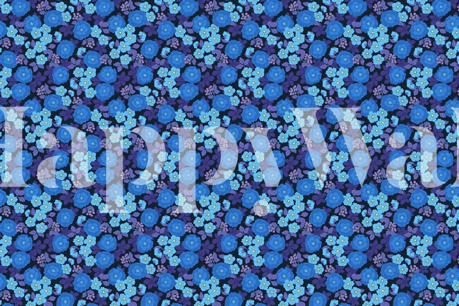 Buy Anna Lena Blue Wallpaper - Beautiful and High-Quality | Happywall