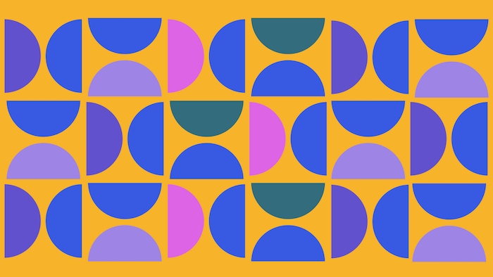 Geometrical Mid Century Neon Wallpaper | Happywall