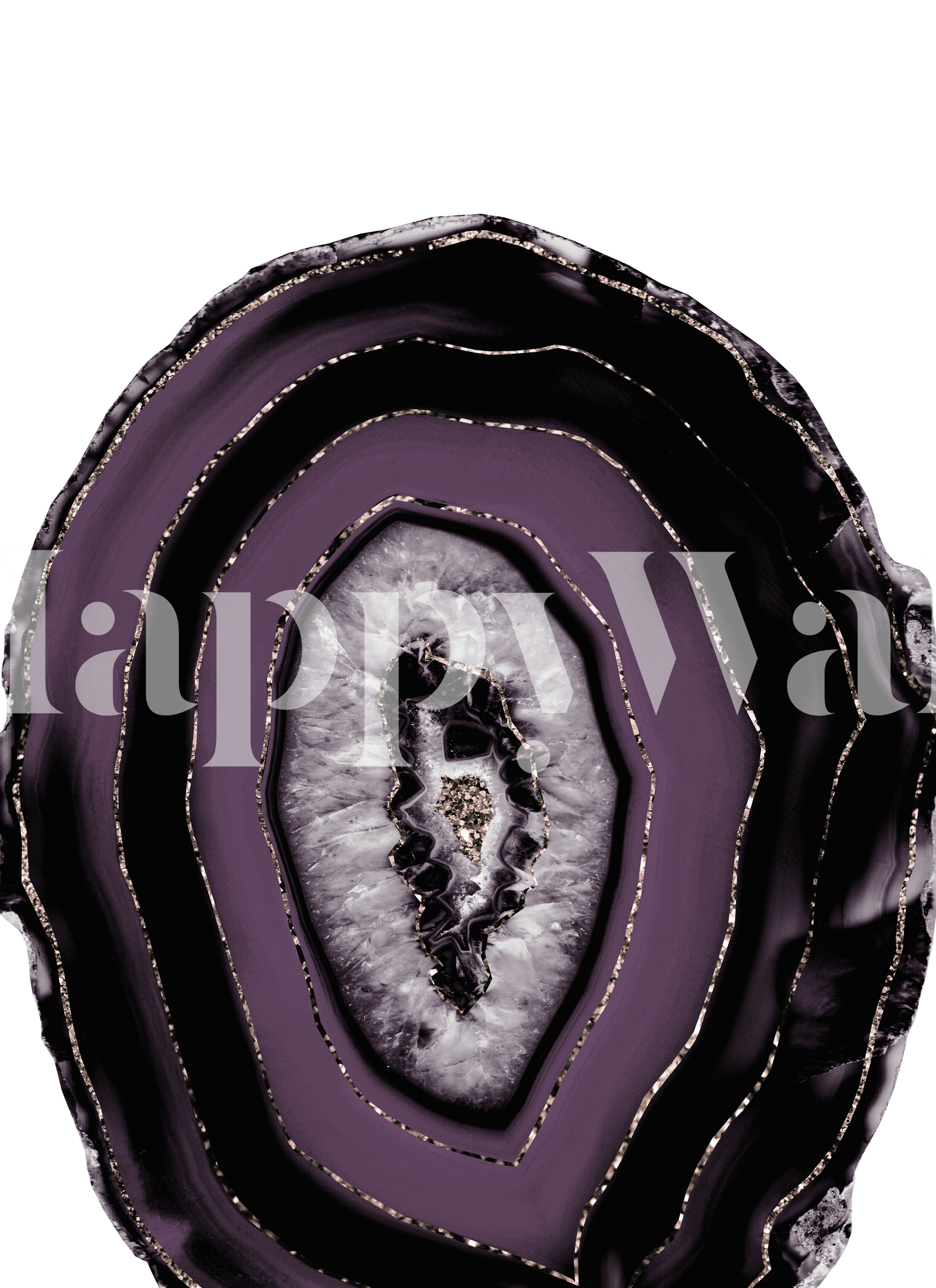 Purple Agate Geode Pattern Wallpaper