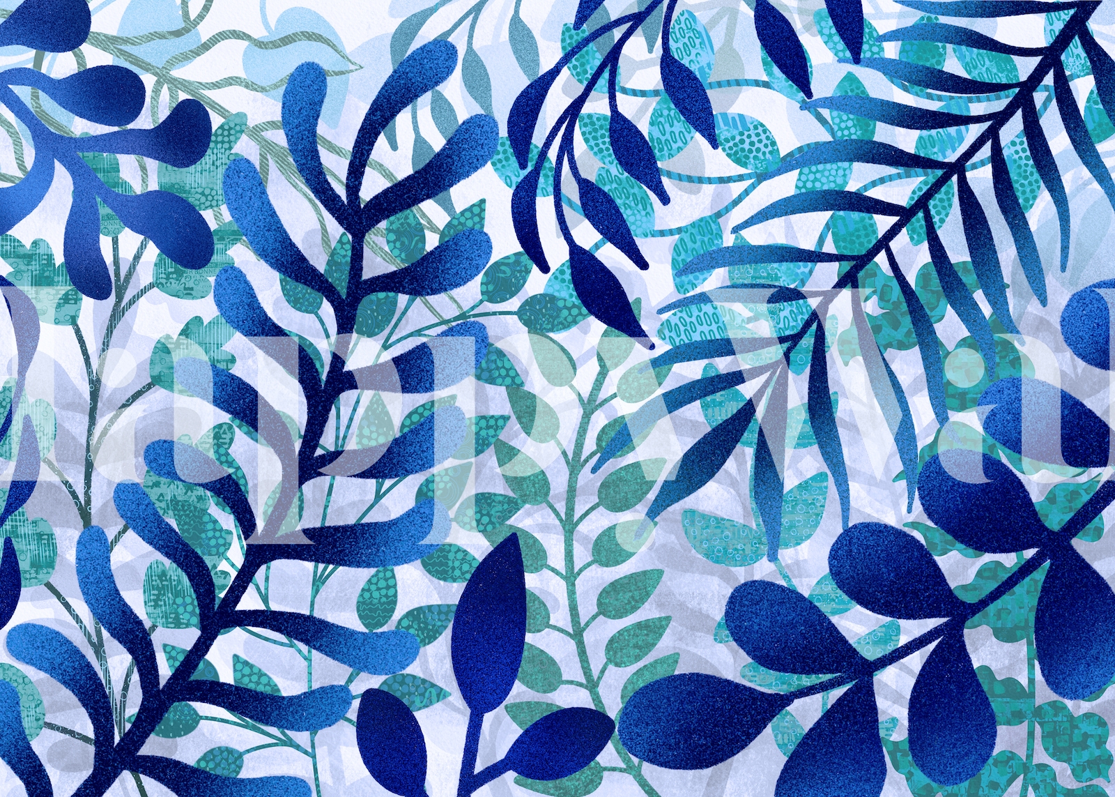 Art with Leaves Design 1 - Happywall.com