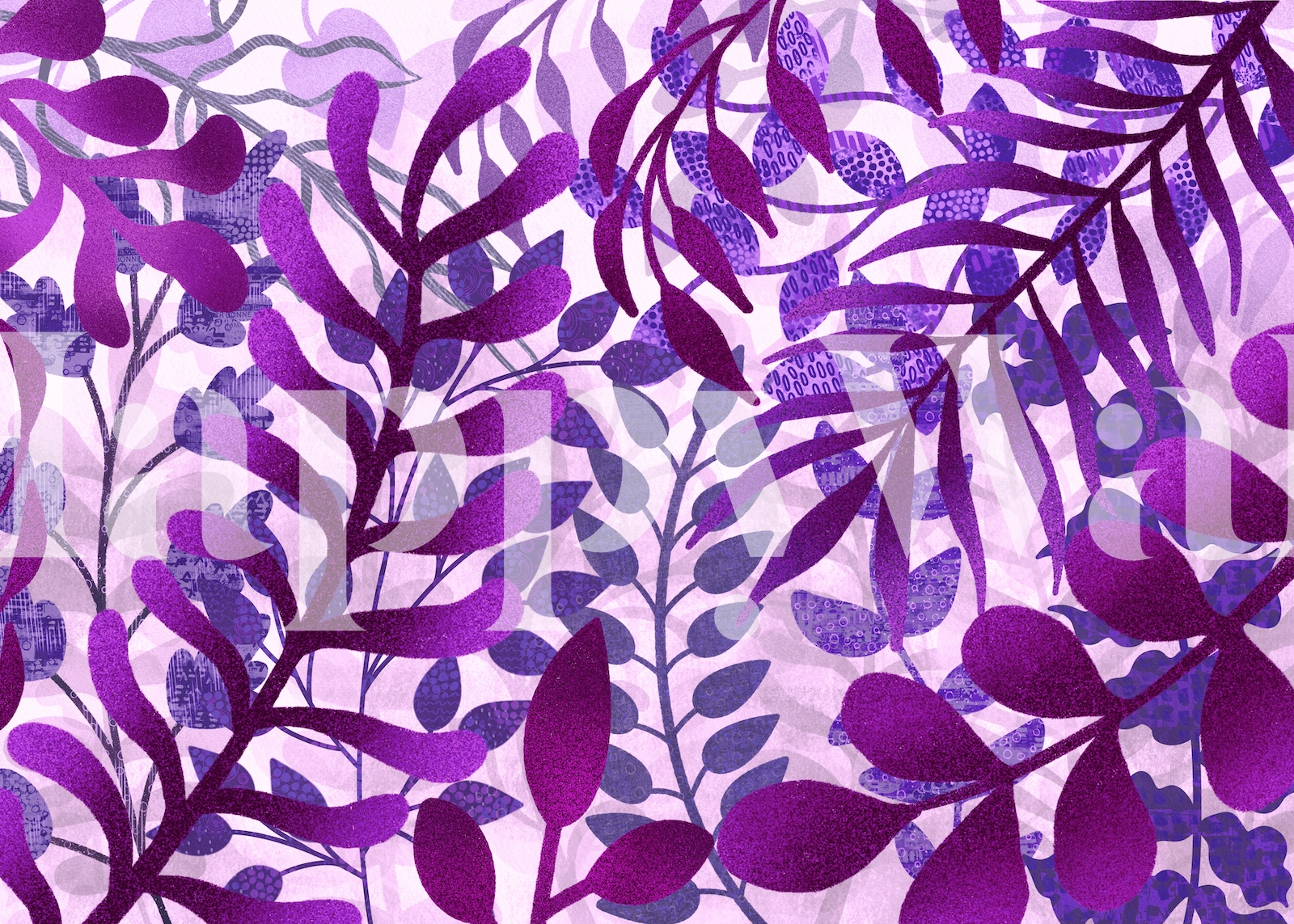 Art with Leaves Design 4 - Happywall