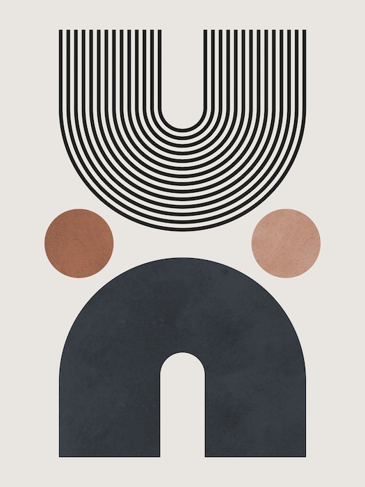 Lines and Circles Wallpaper | happywall.com