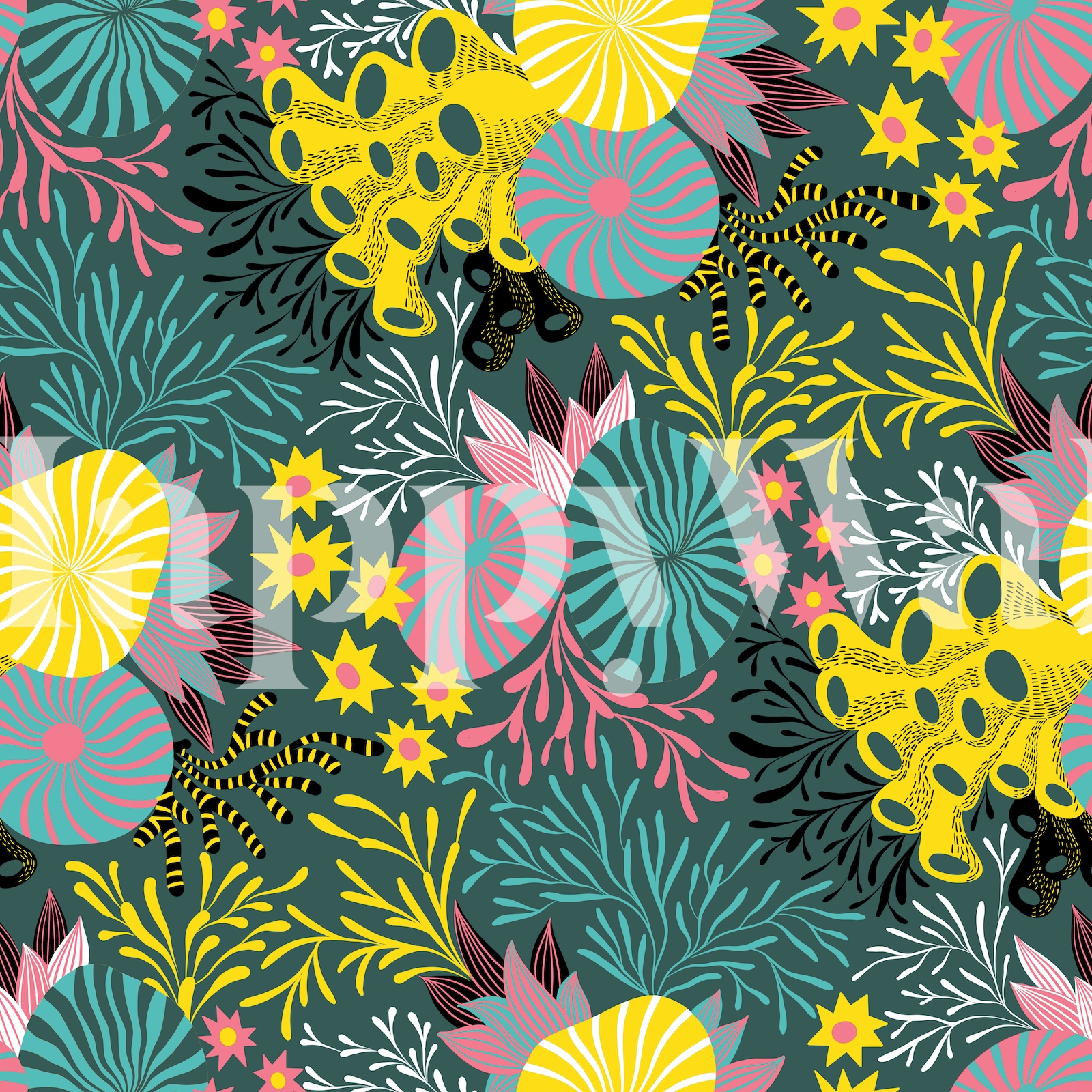 Magical Coral Reef Wallpaper | Happywall.com