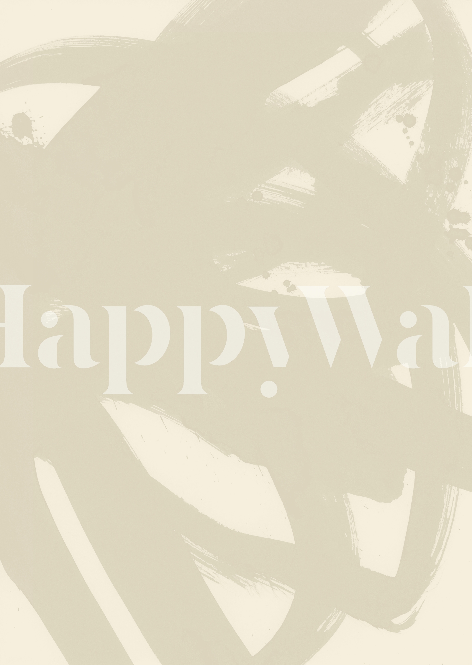 Khaki Abstract Brush Stroke Wallpaper