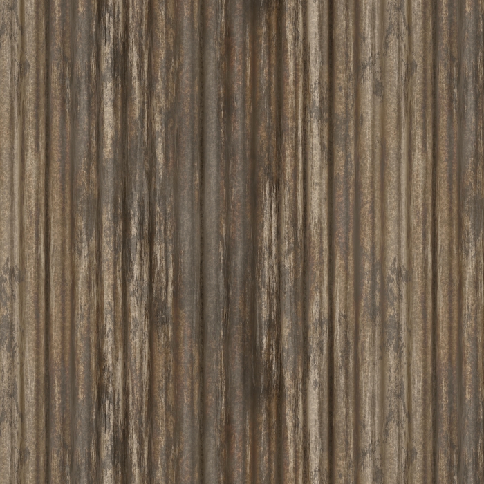 Urban Grit Fusion Corrugated Steel Wallpaper