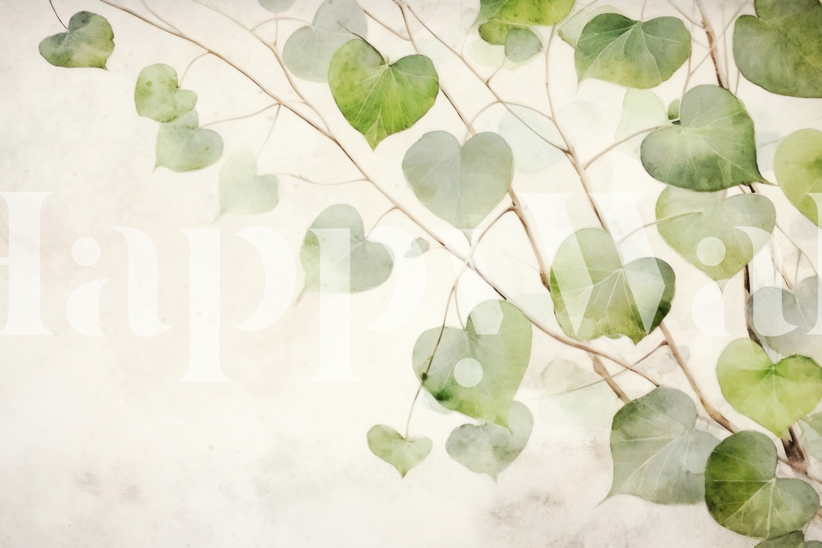 Buy Subtle Leaves Garden Wallpaper - Happywall