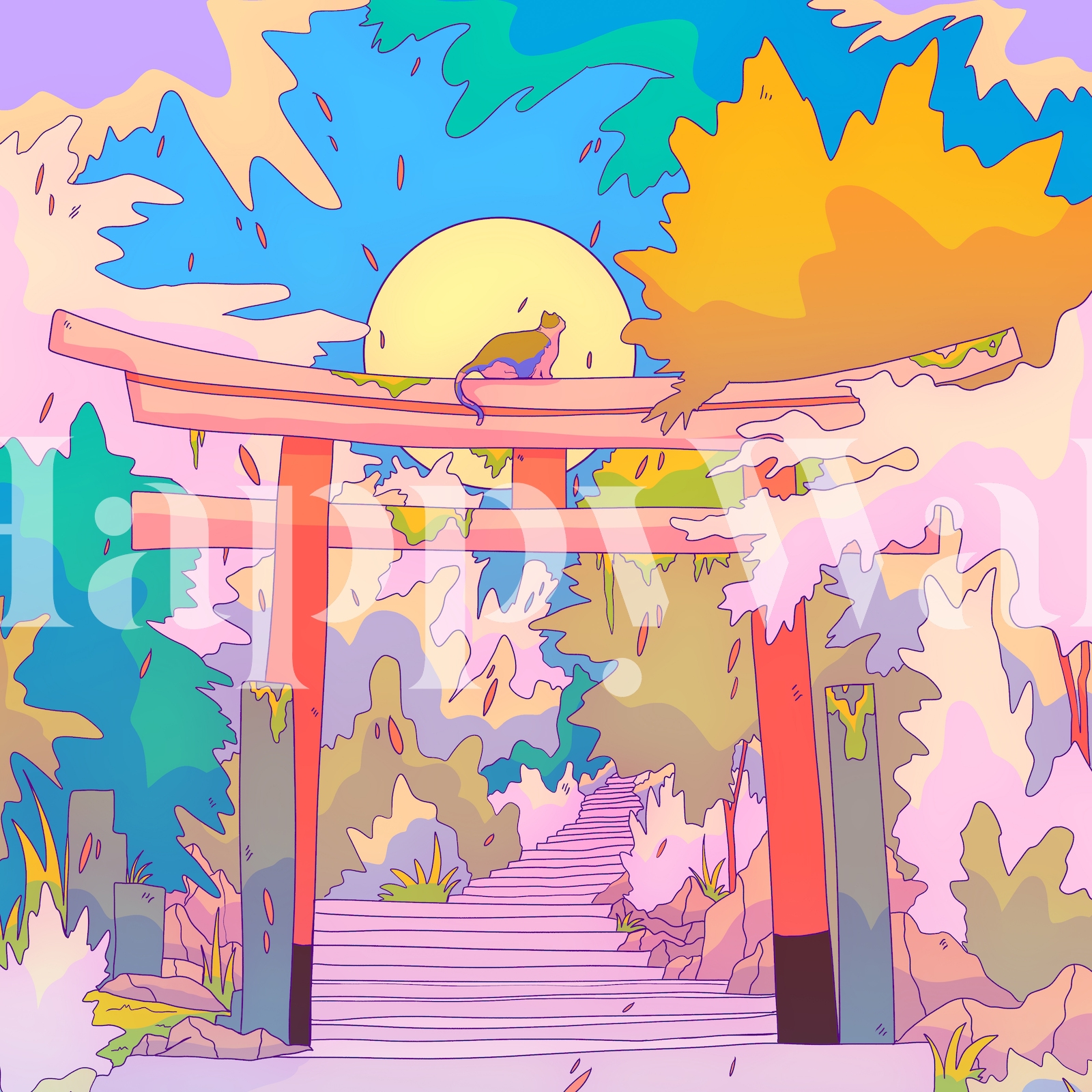 A Colorful Welcome Wallpaper - Happywall