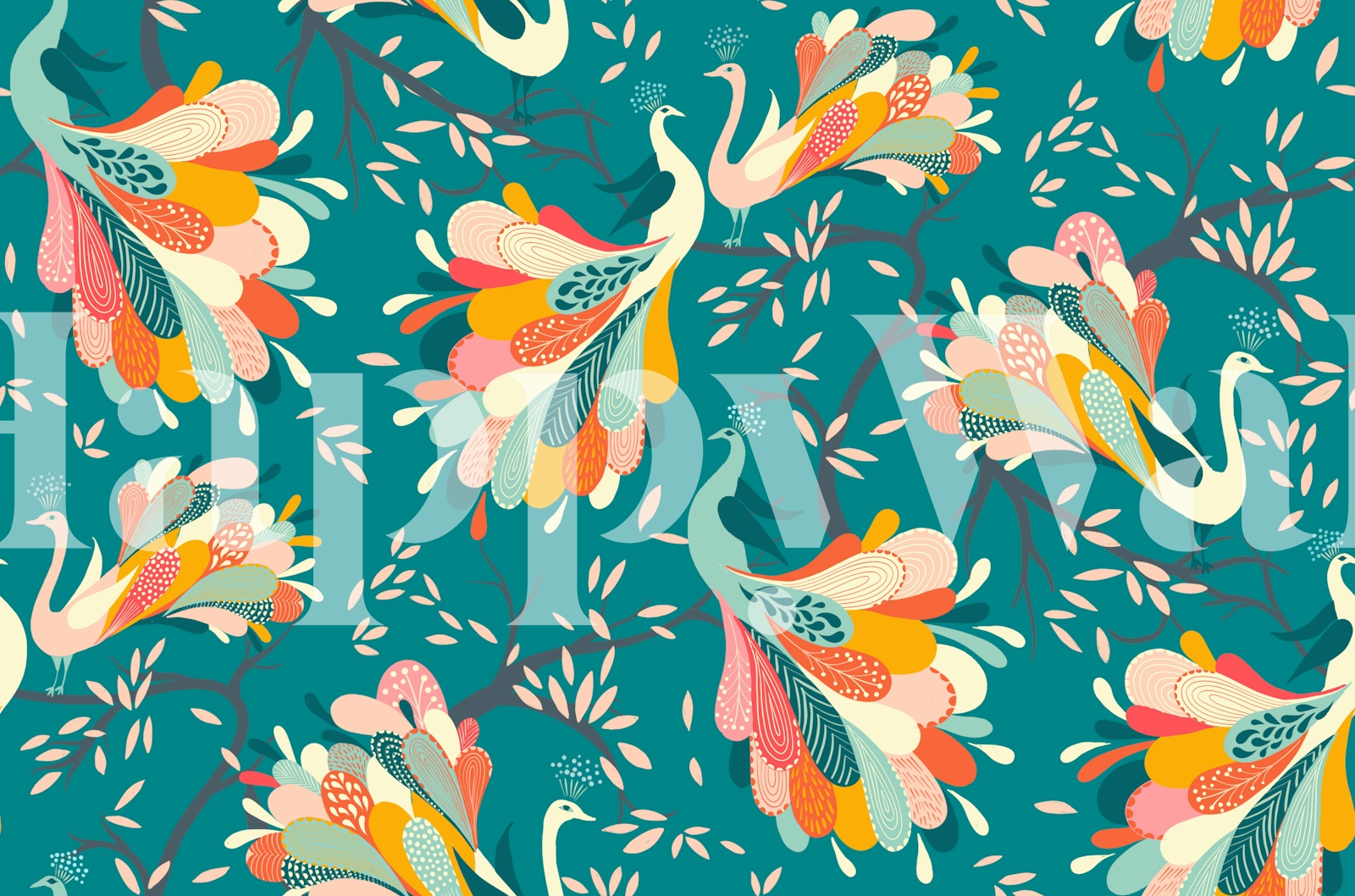 Paisley Peacock Wallpaper | Happywall.com